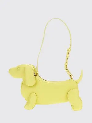 Thom Browne Hector Bag In Grained Leather - Yellow