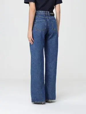 Balmain High Rise Wide Leg Jeans