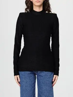 Balmain Textured Knit Top - Black