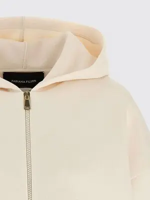 Fabiana Filippi Modal And Cashmere Blend Zip-up Hoodie