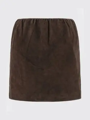 ROTATE BY BIRGER CHRISTENSEN Suede Mini Skirt - Brown