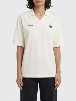 COURREGES Logo Polo Shirt - White