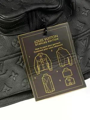 LOUIS VUITTON Monogram Embossed Leather Jacket