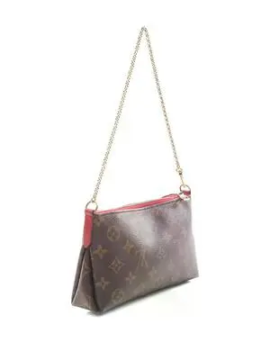 LOUIS VUITTON 2015 Pallas Monogram Chain-strap Shoulder Bag - Brown