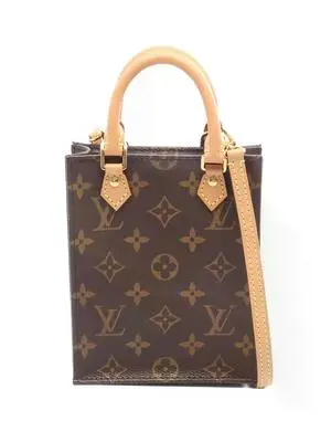 LOUIS VUITTON 2021 Petite Sac Plat Monogram Tote - Brown