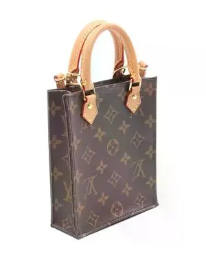 LOUIS VUITTON 2021 Petite Sac Plat Monogram Tote - Brown