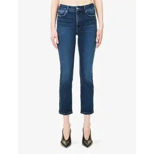 Good American Straight-leg Stretch-denim Jeans - Indigo511