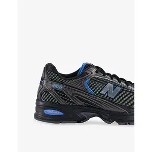 NEW BALANCE 509 Leather And Mesh Trainers - Black Blue Bird