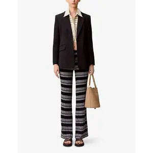 Claudie Pierlot Striped Flared-leg Trousers - Multicolored
