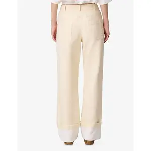 Claudie Pierlot Turn-up Straight-leg Denim Jeans