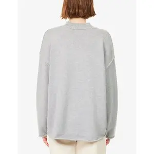 Dissh Oversized V-neck Merino Wool-blend Jumper