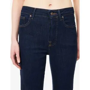 Good American Flared Leg Stretch-denim Jeans