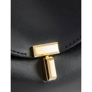 TOTEME T-lock Mini Leather Clutch - Black