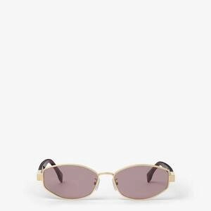 Fendi Oval Baguette Sunglasses - Brown