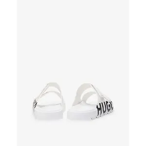 Hugo Brand-print Rubber Sliders