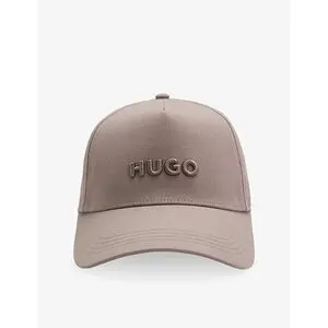 Hugo Logo-embellished Cotton-twill Baseball Cap - Light/pastel Brown