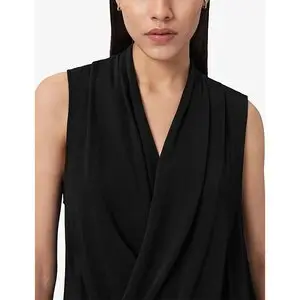 ALLSAINTS Adaline Wrap-neck Top