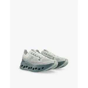 On Cloudsurfer Max Mesh Trainers - Iceberg Olive