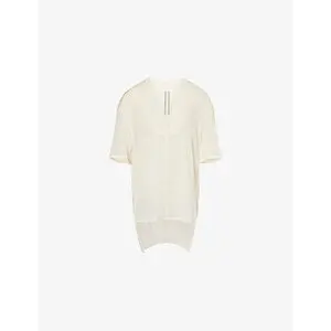 Rick Owens Island V-neck Cotton Top - Butter