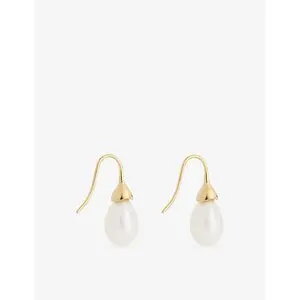 HEAVEN MAYHEM 18ct-plated Pearl Drop Earrings - Gold