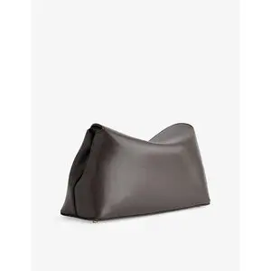 TOTEME T-lock Mini Leather Clutch - Bark