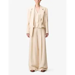 Claudie Pierlot Linen-blend Waistcoat
