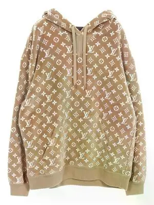 LOUIS VUITTON 2010s Monogram Drawstring Hoodie - Neutrals