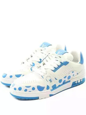 LOUIS VUITTON 2023 Dot Leather Sneakers - White