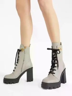 GIUSEPPE ZANOTTI 110mm Lace-up Ankle Boots
