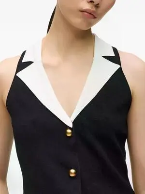 Karl Lagerfeld V-neck Button Top