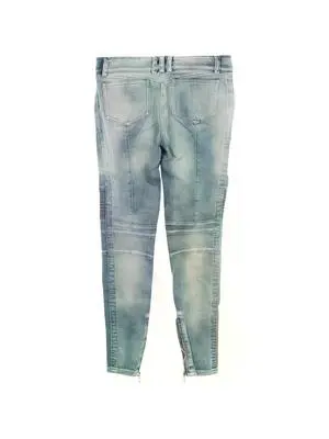 Balmain 2010s Biker Jeans With Zip Detail