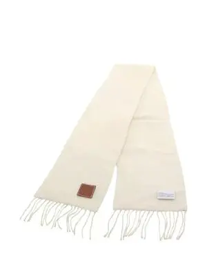 Loewe 2000s Anagram Scarf - Neutrals