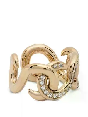 SWAROVSKI Open Round-cut Ring - Gold