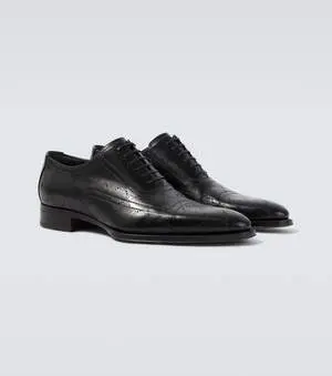 Gucci Gg Leather Derby Shoes
