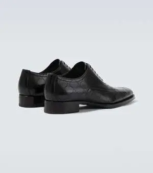 Gucci Gg Leather Derby Shoes