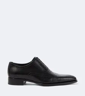 Gucci Gg Leather Derby Shoes
