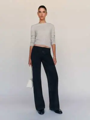 REFORMATION Talissa Stretch Jeans - Black