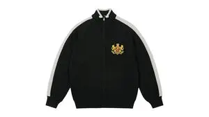 PALACE Established Zip Funnel Knit Sweater - Black