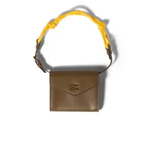 Miu Miu Leather Shoulder Wallet - Tundra/yellow