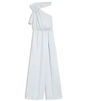 BOSS One-shoulder Wrap Jumpsuit - Light Blue