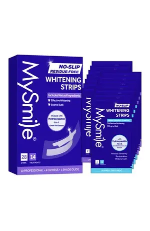 MYSMILE Non-slip Teeth Whitening Strips With Natural Ingredients - 14 Sets