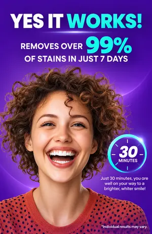 MYSMILE Non-slip Teeth Whitening Strips With Natural Ingredients - 7 Sets