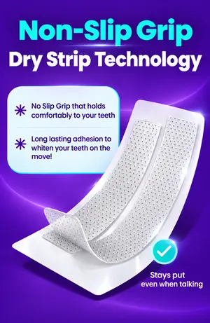 MYSMILE Non-slip Teeth Whitening Strips With Natural Ingredients - 7 Sets