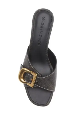 Marc Jacobs The Doll Buckle Slide Sandal - Black