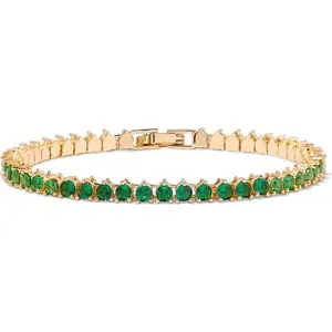 BROOK & YORK Isabella Birthstone Tennis Bracelet - Gold-may