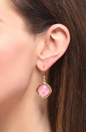 KARINE SULTAN Clip-on Stone Earrings - Gold