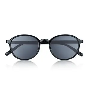 BERTHA WATCHES Polarized Round Sunglasses - Black/black