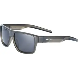 BREED Axion Polarized Square Frame Sunglasses Brown/grey