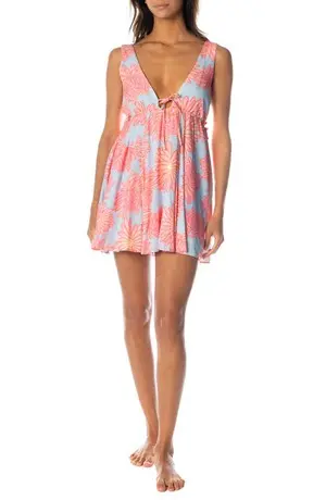 MAAJI Nova Tropical Bloom Cover-up Dress - Open Blue
