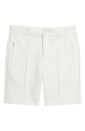 Bugatchi Soft Touch Pintuck Shorts - Chalk